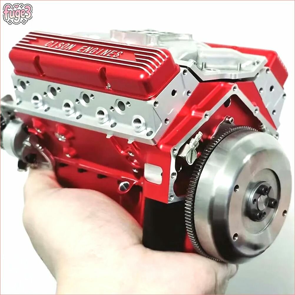 Бензиновый двигатель OHV V8 (1/6 масштаб) 44 см - Детальный конструктор для моделизма