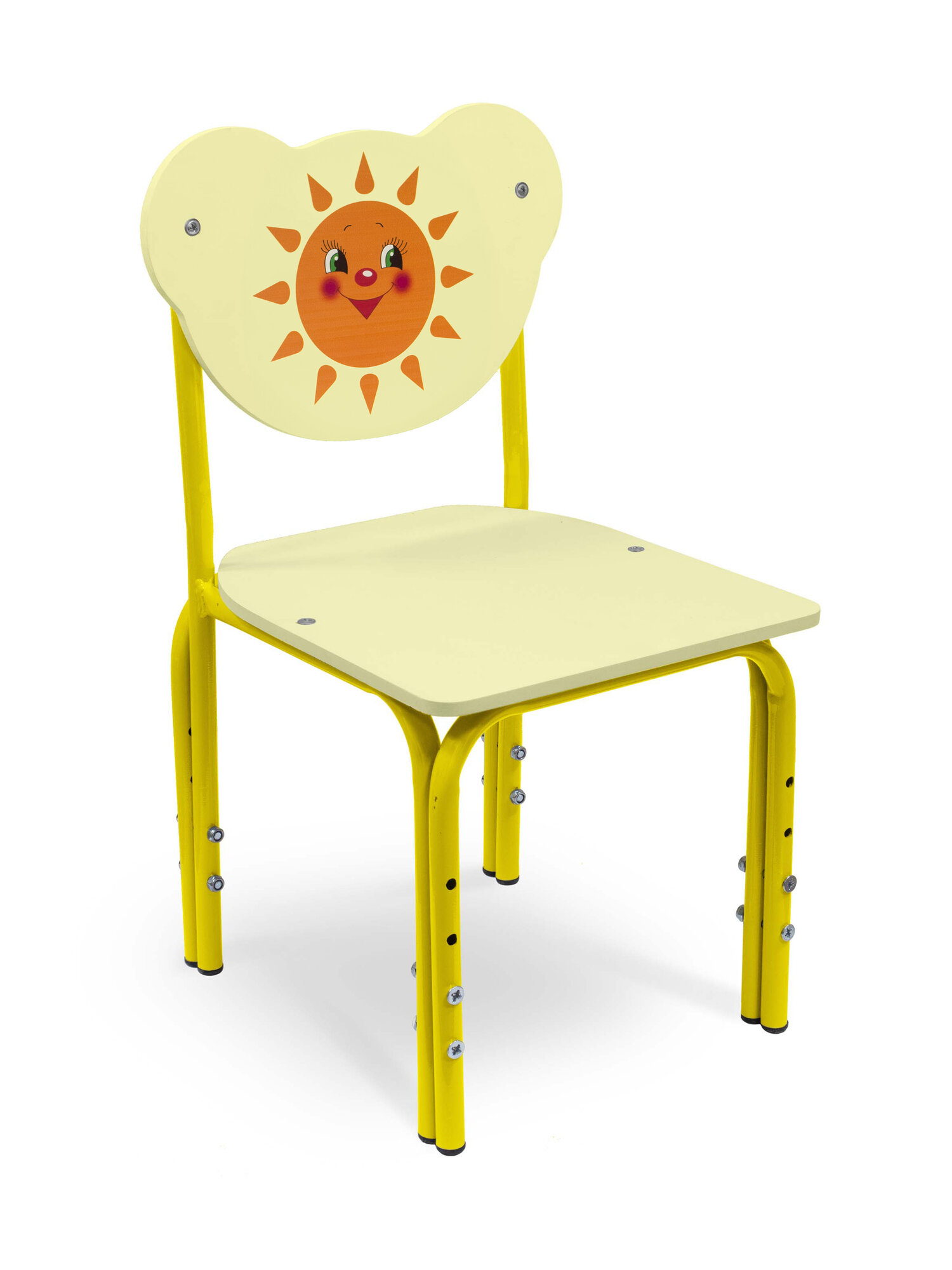 Стульчик детский растущий Солнышко желтые