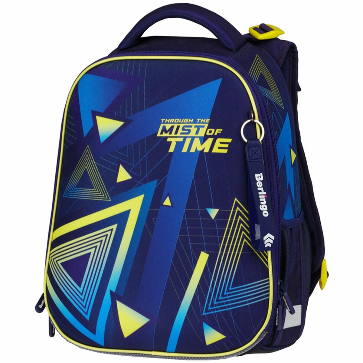 Ранец школьный Berlingo Expert Max "Triangles" 37x28x16см, 2 отделения, анатомическая спинка, дождевик в комплекте (RU07158)
