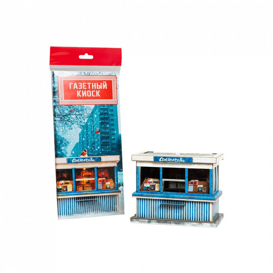 Сборная модель Умная бумага Газетный киоск Союзпечать, арт.1007