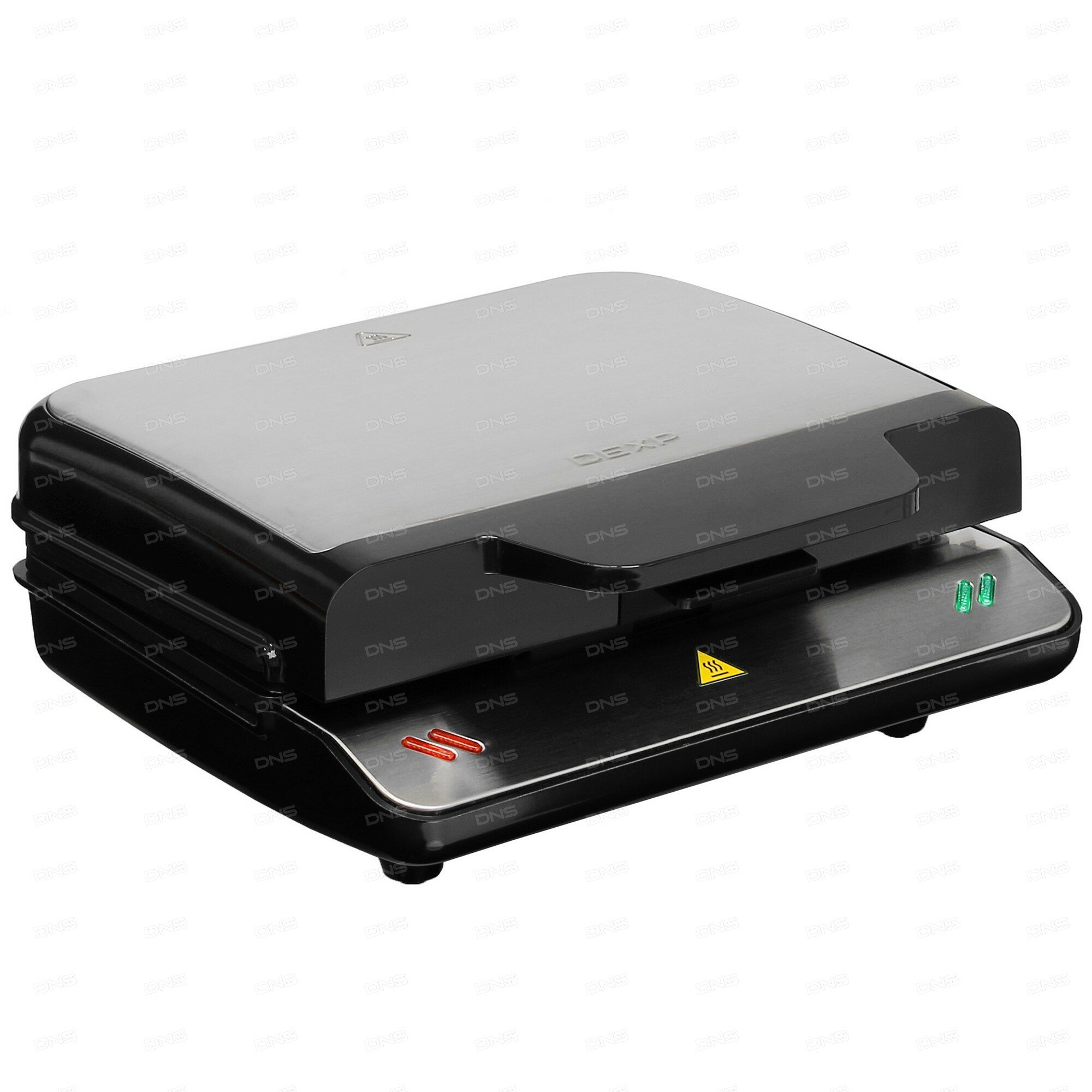 Вафельница DEXP WM-S750, металл, пластик, антипригарная, 23х9 см