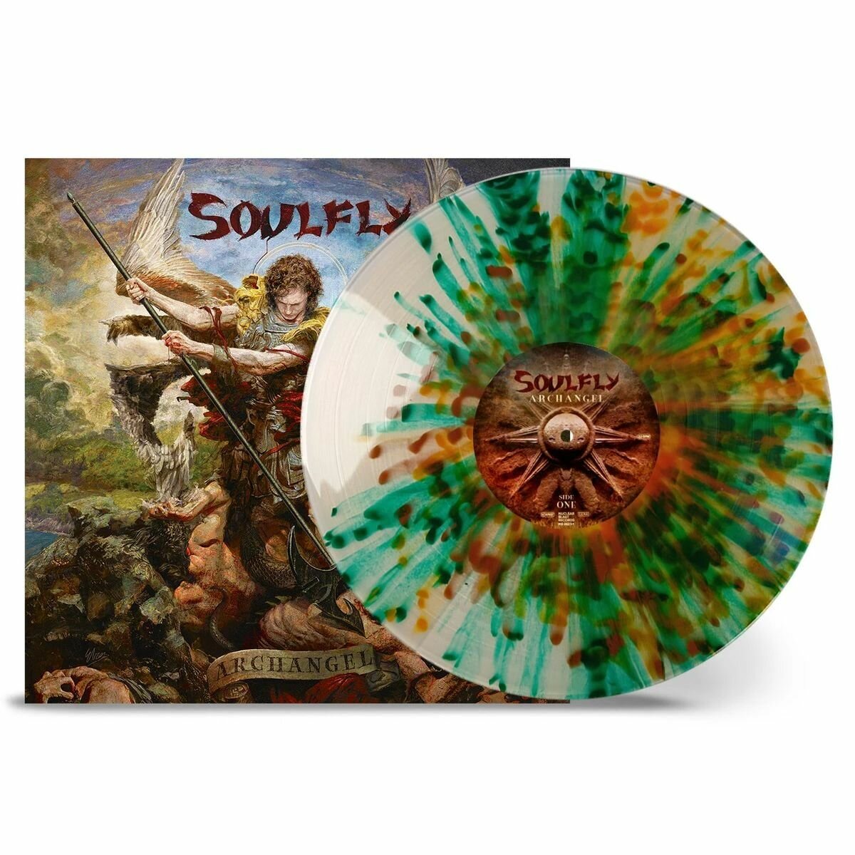 Виниловая пластинка Soulfly - Archangel (LP, Зелено-оранжевый винил с черным сплаттером) Limited, 2025