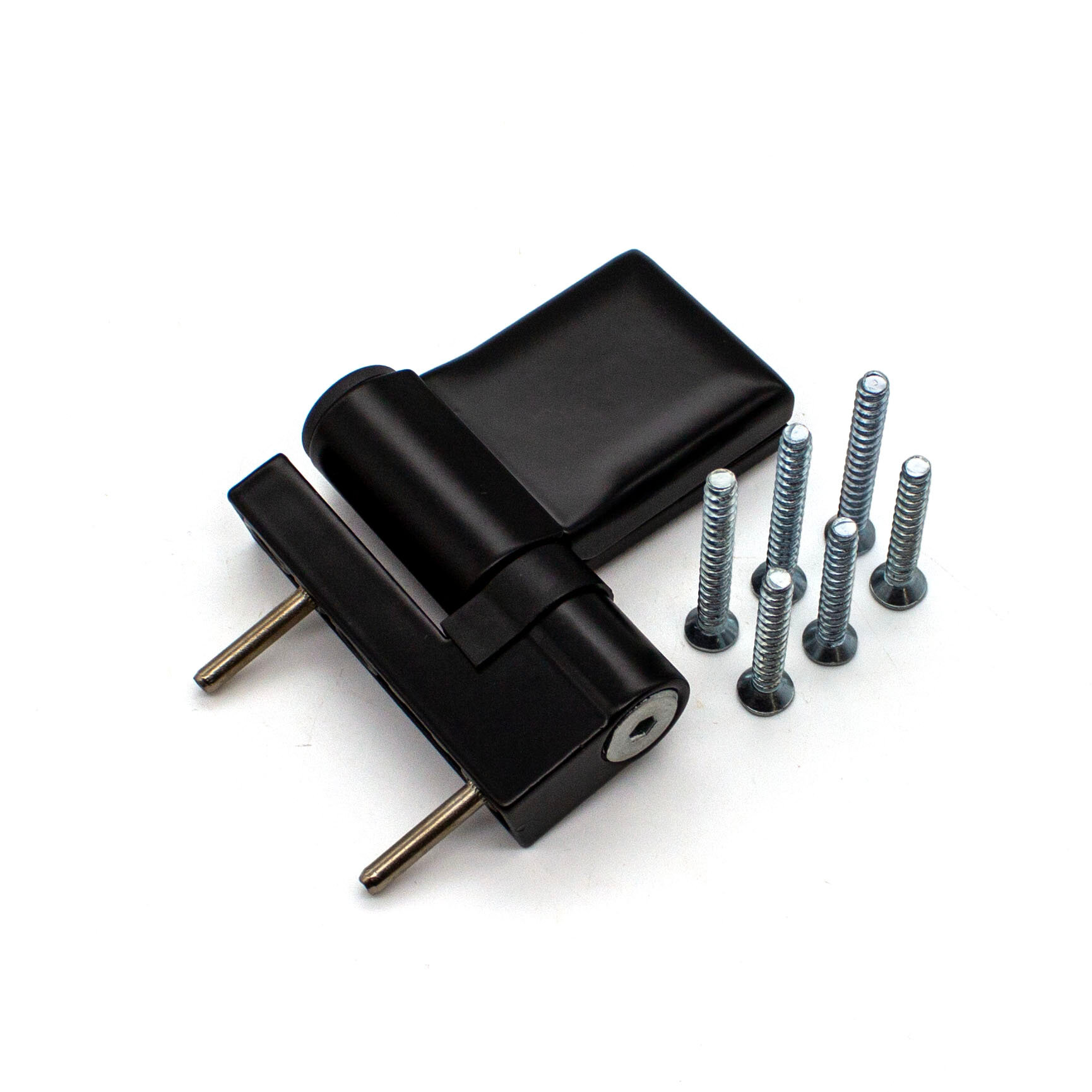 Петля для пластиковых и деревянных дверей DH-S.2 черная RAL9005 для пластиковых окон