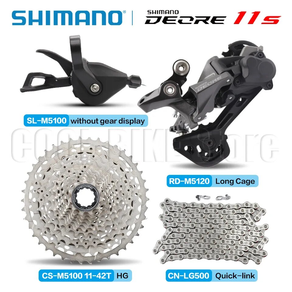Shimano Deore M5100 11-скоростной групповой набор для горного велосипеда shimano m5100 42T