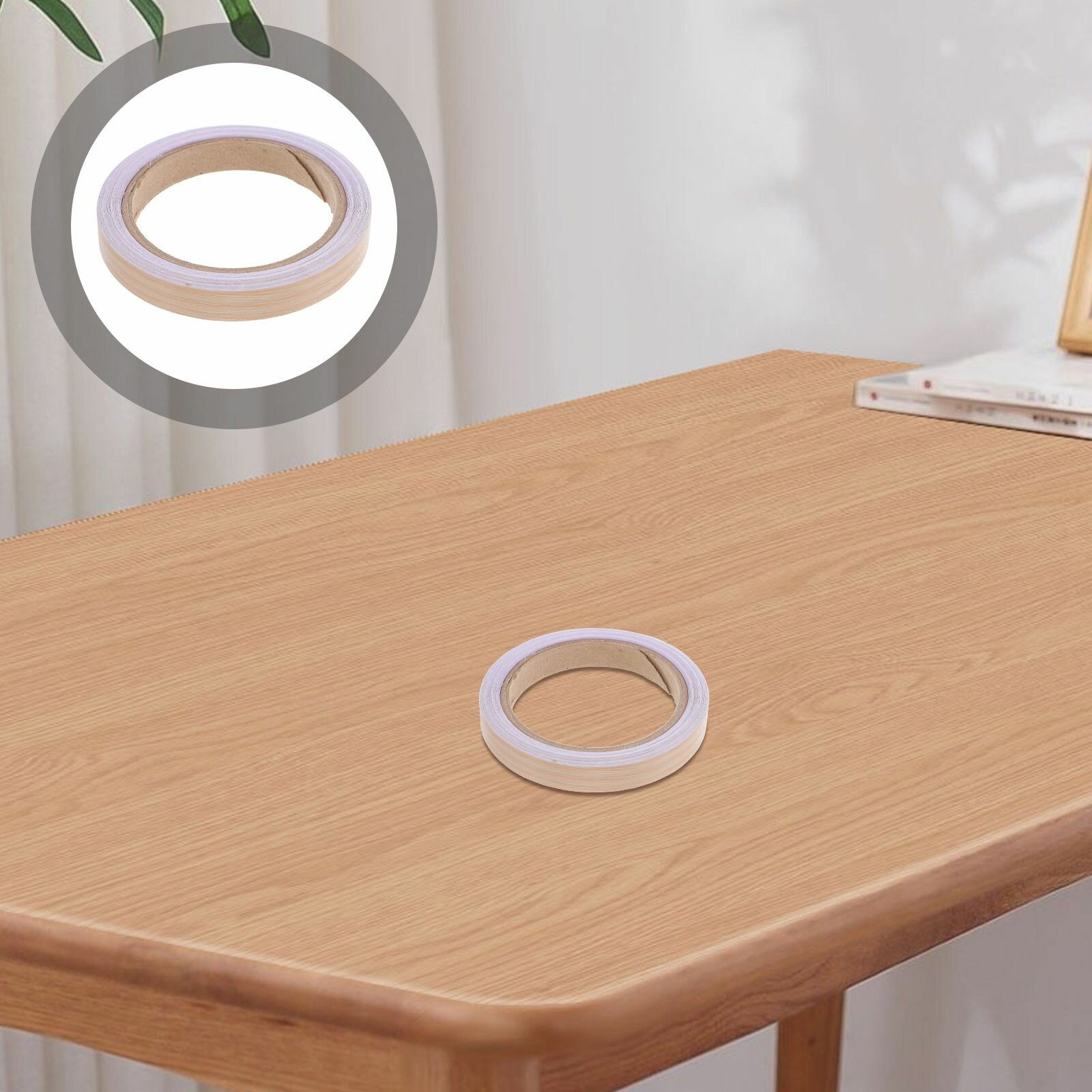 Самоклеящаяся Лента Для Кромки, Пвх, Цвет Хаки, 1 Упаковка, Декоративное Усиление, Природный Эстетический Вид