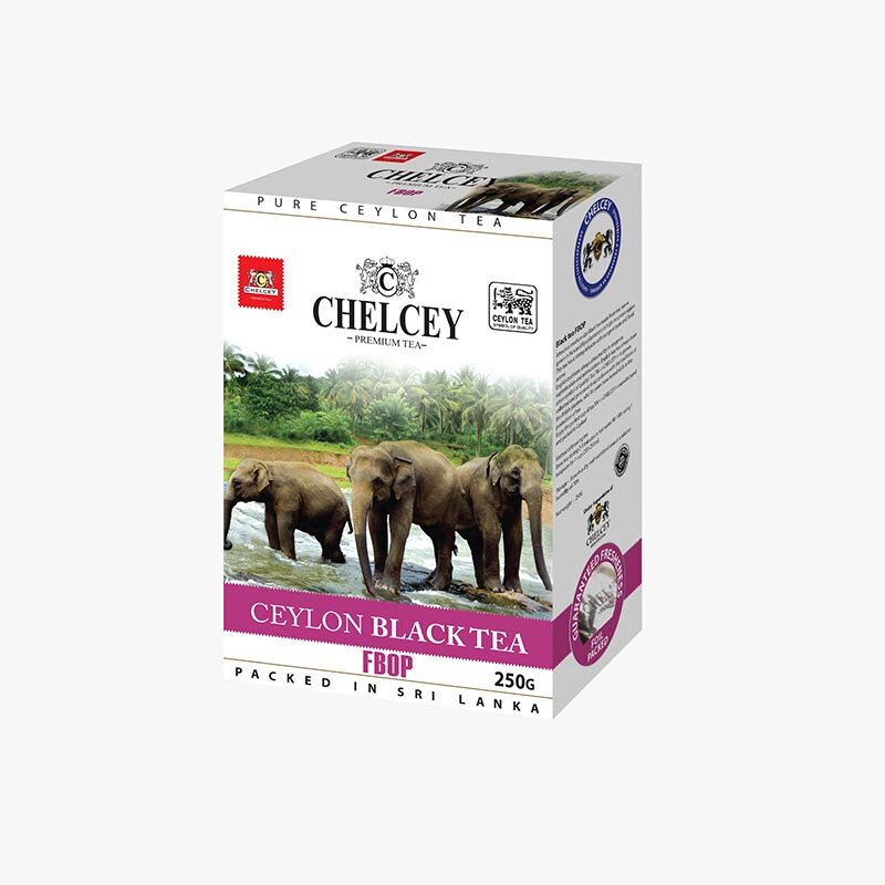 Премиум цейлонский чай CHELCEY/ челси среднелистовой 250г. листовой черный