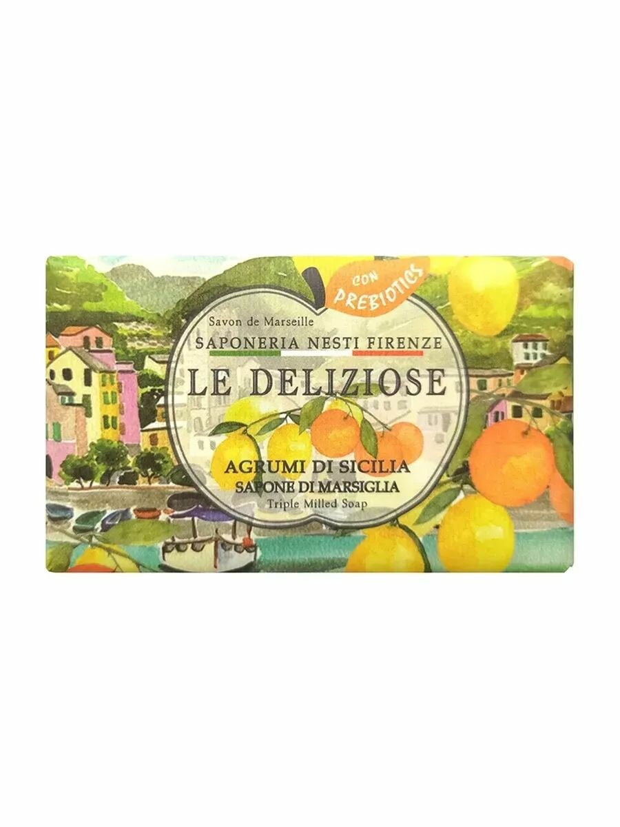 Мыло Nesti Dante Le Deliziose Agrumi di Sicilia натуральное, 150 г