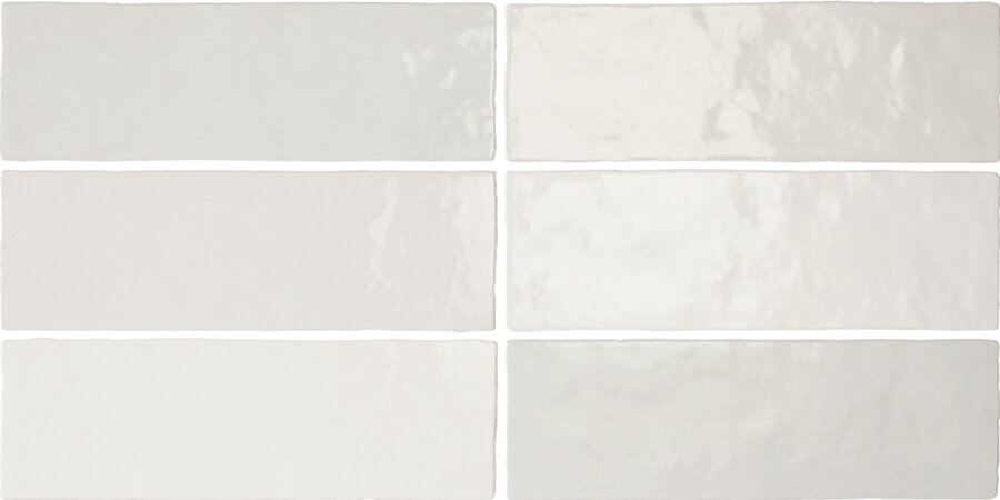 Плитка Equipe ARTISAN White 24464, глянцевая, белая, 6,5x20см, 38шт (0.5м2)