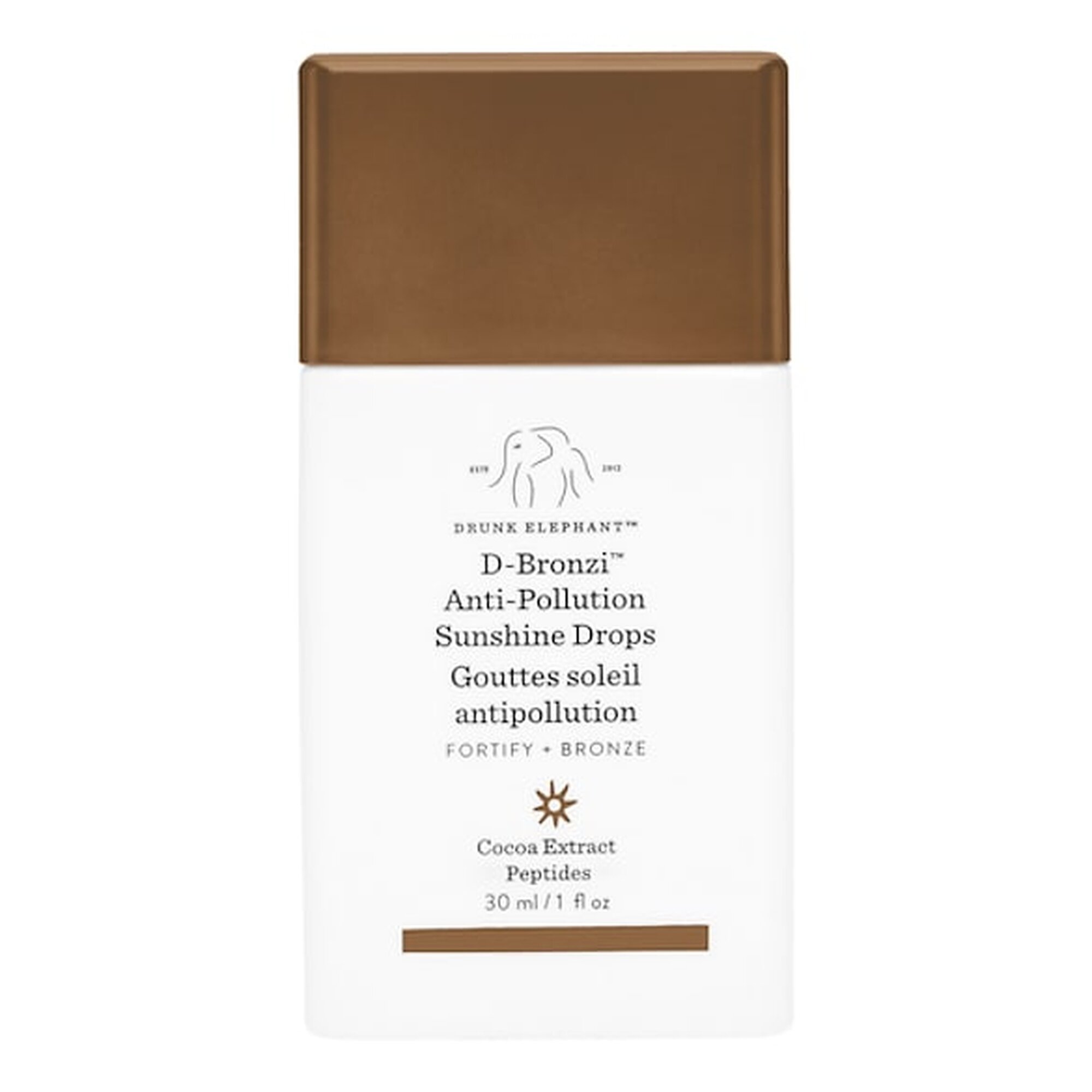DRUNK ELEPHANT Питательное масло с эффектом загара D-Bronzi Anti-Pollution Sunshine Drops 30 мл