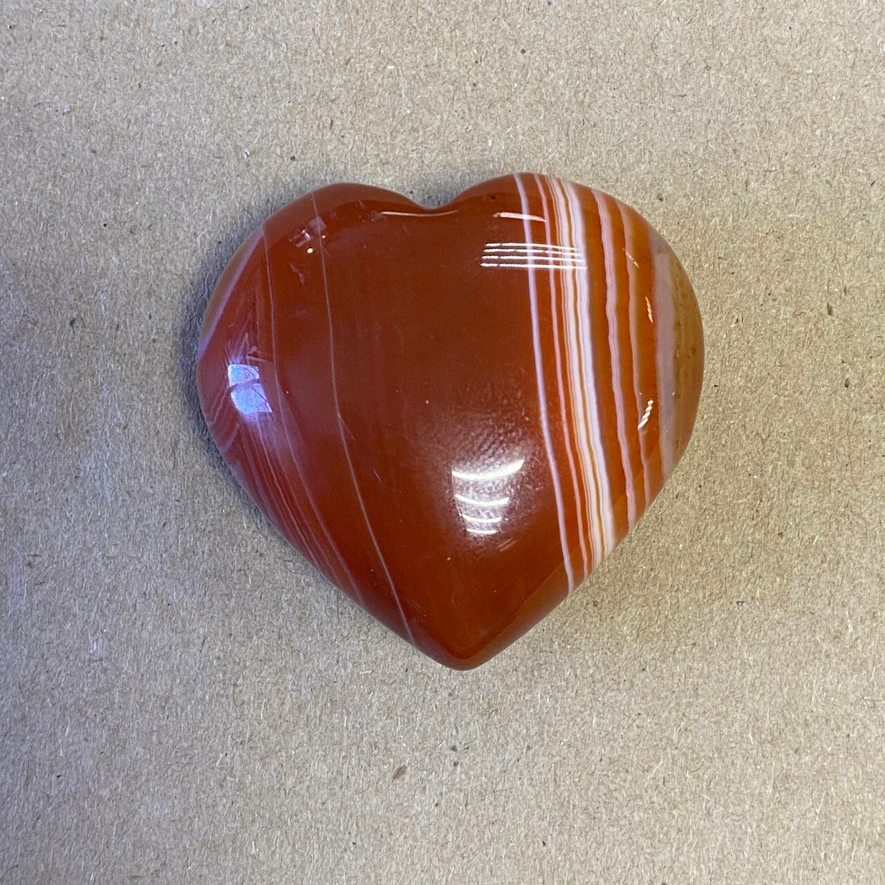 Сувенир "Агат", натуральный камень, фигурный, в форме сердца