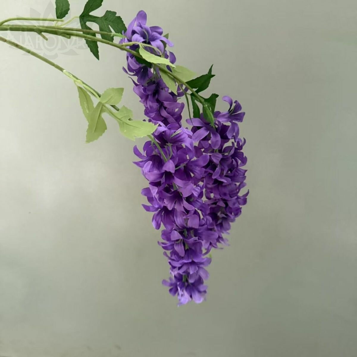 Искусственные цветы для декораторов Глициния весенняя ампельная 2шт фиолетовая фитостен флористическая ветка
