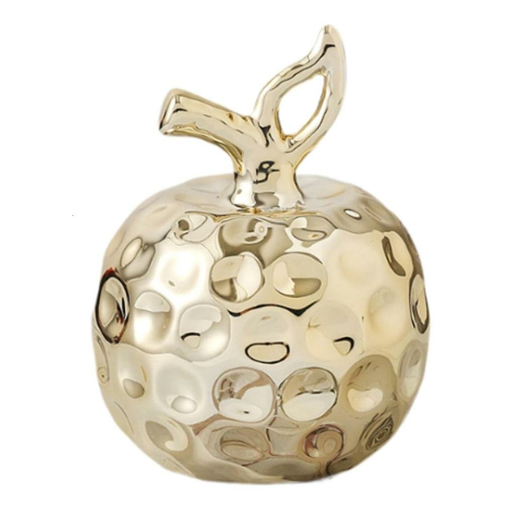 Статуэтка груши из белого фарфора, Красный фрукт