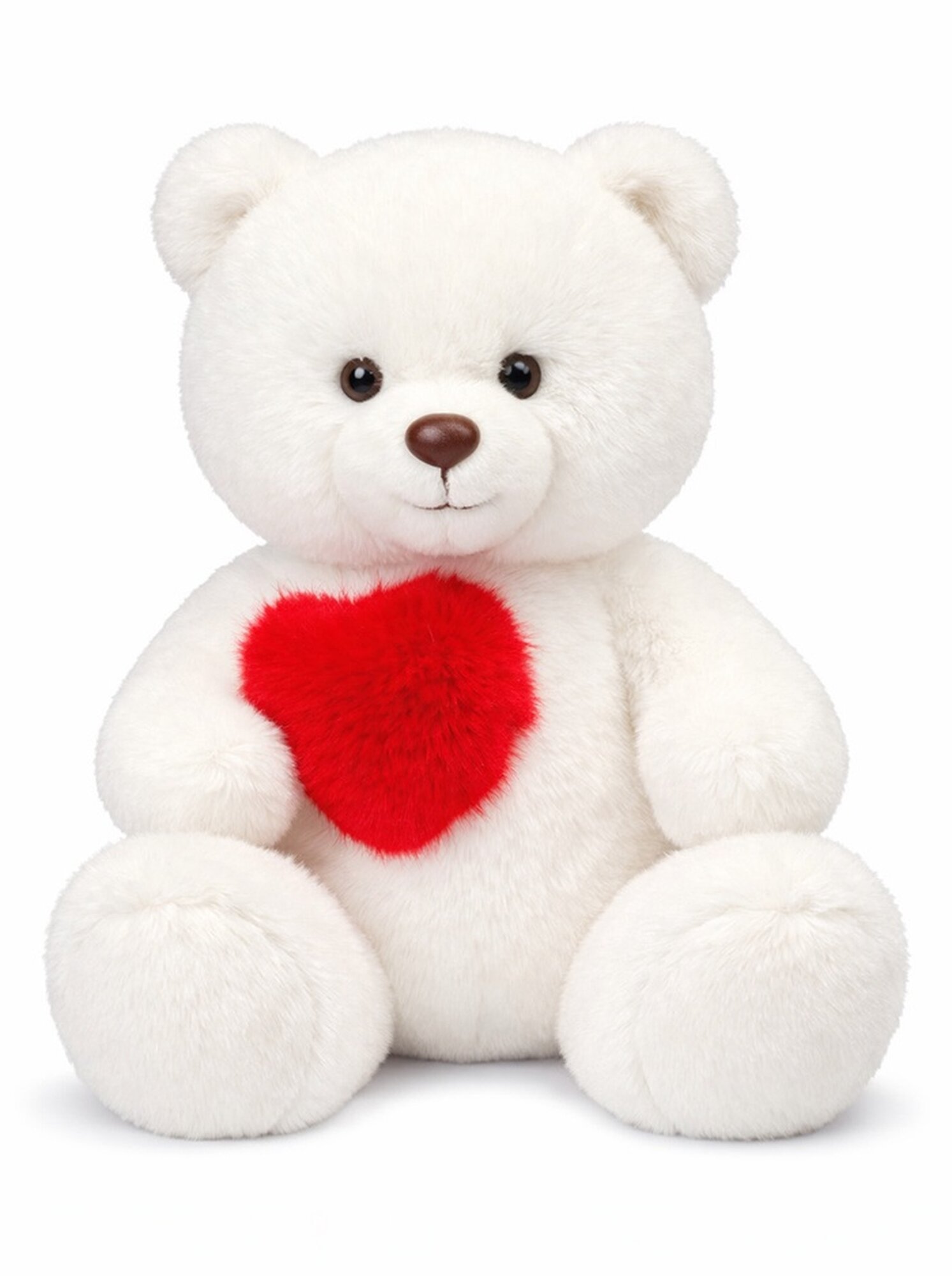 Мягкая игрушка "Мишка. С любовью" 25 см, цвет белый, арт. 10944517