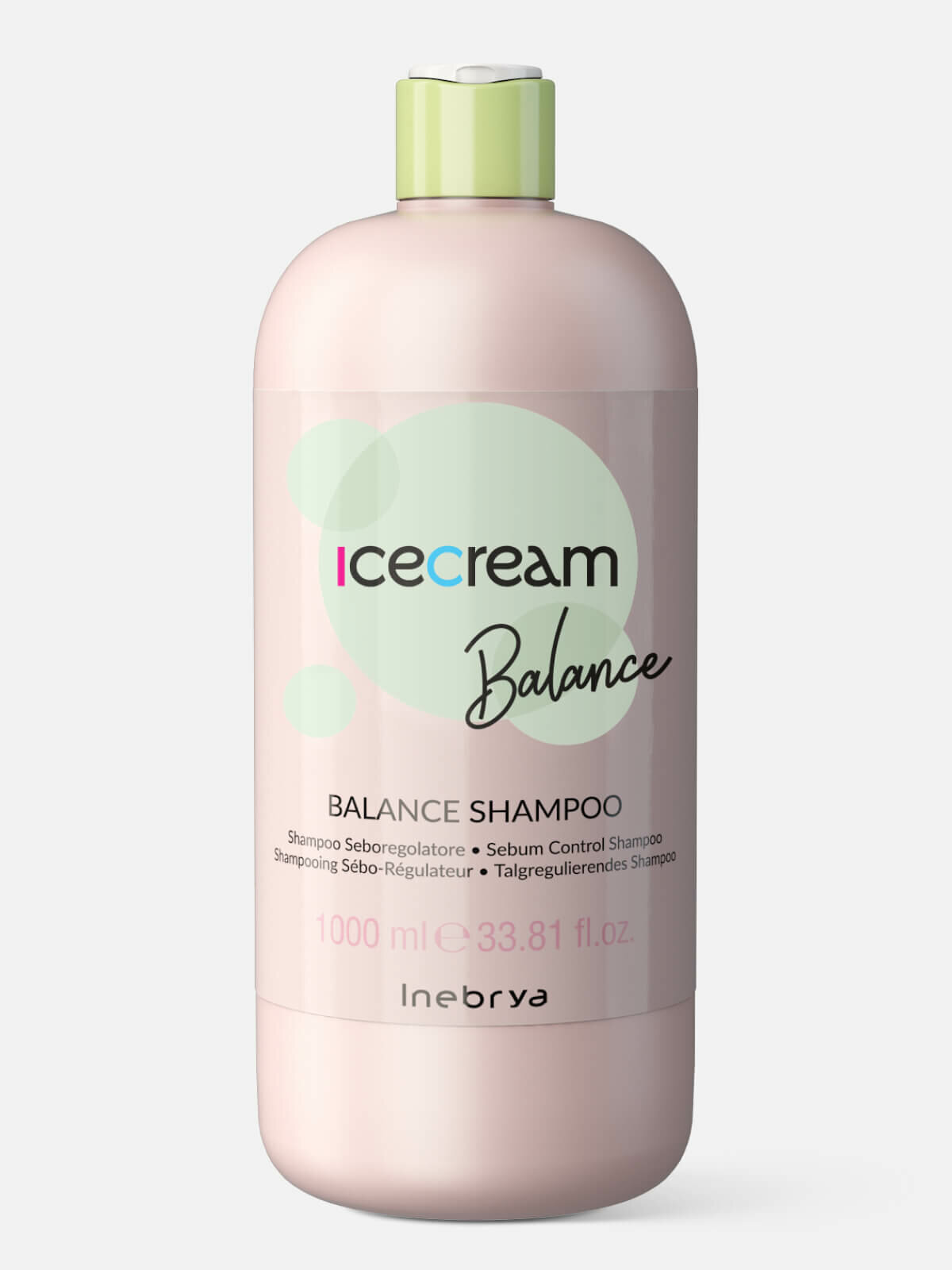 Себорегулирующий шампунь для волос Inebrya Ice Cream Balance Shampoo, 1000 мл