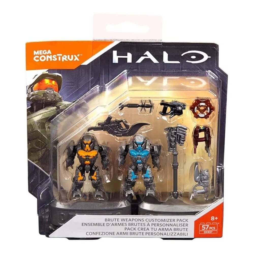 Конструктор MEGA Construx Halo Brute Weapons Customizer Pack, набор из 57 деталей, для детей от 8 лет