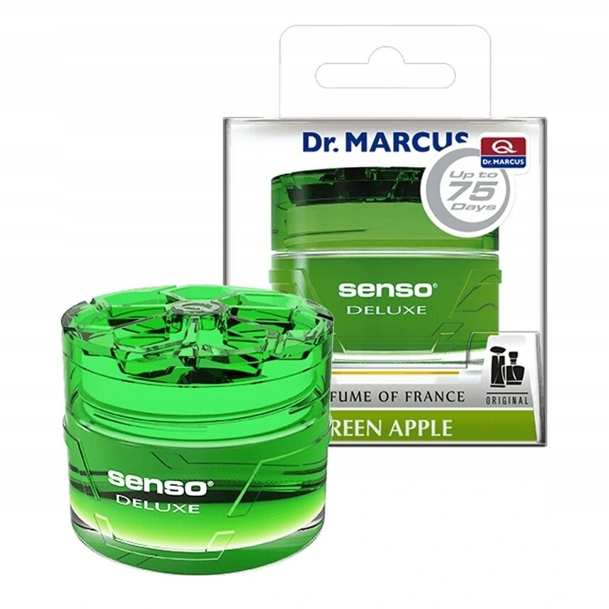 Ароматизатор Dr.Marcus "SENSO Deluxe", в банке, гель, Green Apple — фото 1