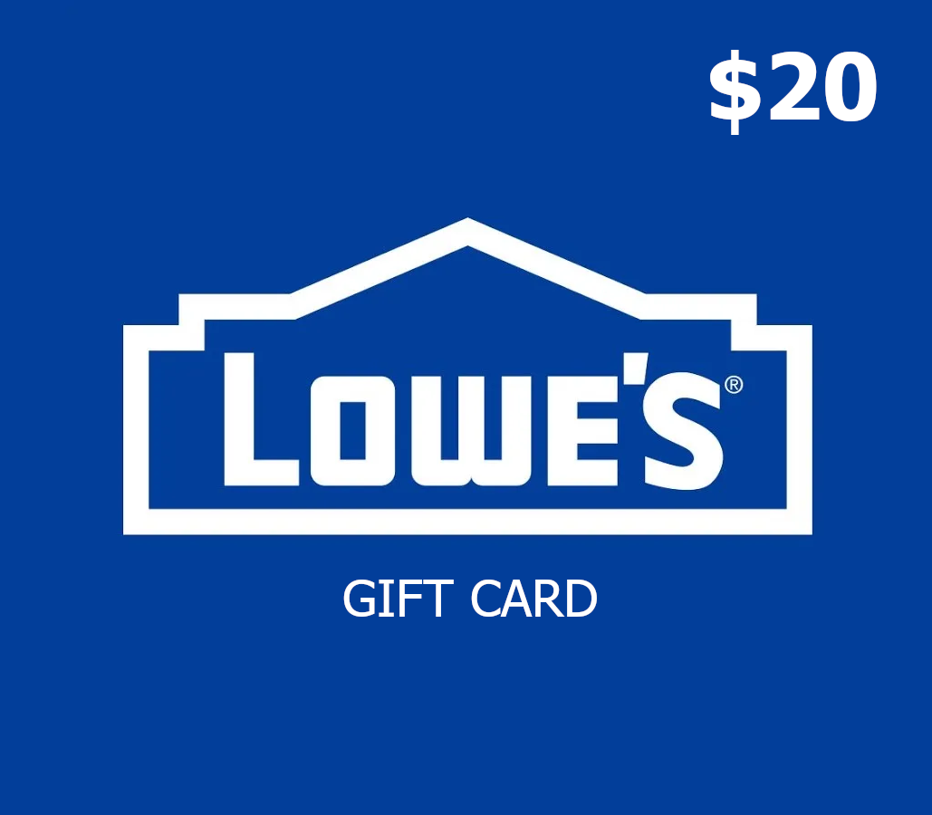 Lowe's $20 Gift Card US • Подарочная карта • регион Северная Америка