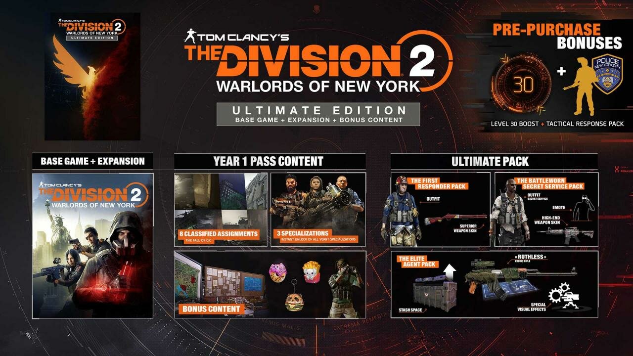 Tom Clancy's The Division 2 Warlords of New York Ultimate-издание Steam Аккаунт
