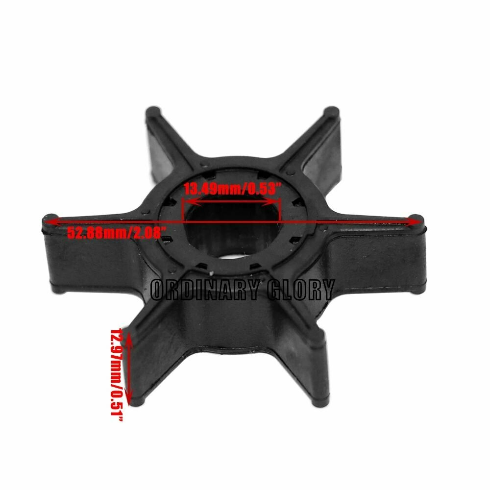 Крыльчатка помпы охлаждения лодочного мотора YAMAHA 9,9/15HP 63V-44352