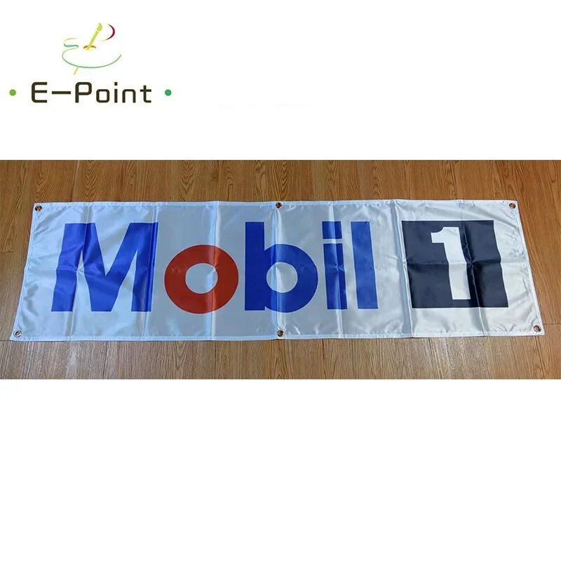 Mobil 1 нефтяной баннер 45*150 см