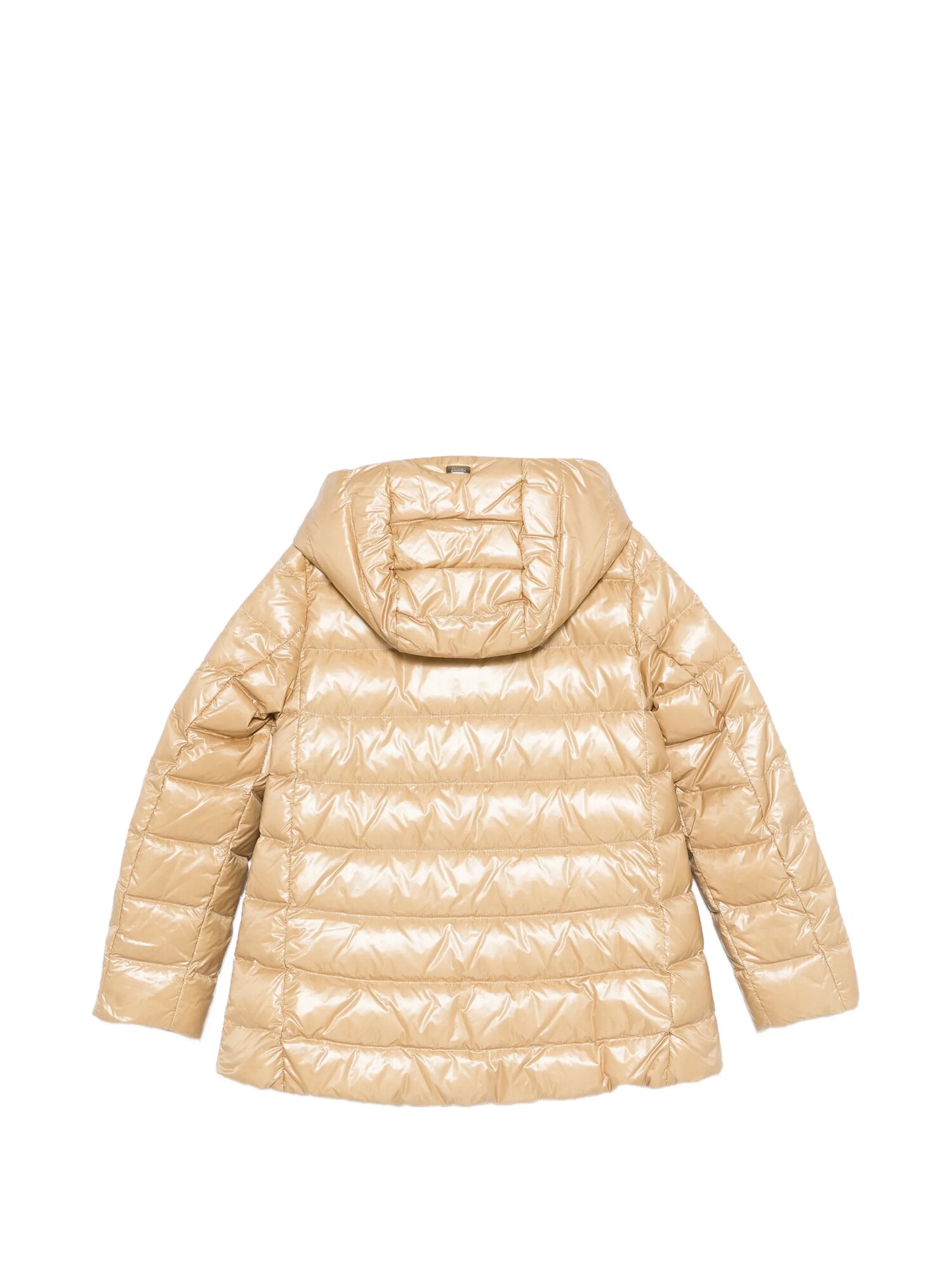 Куртка Herno Hooded buttoned jacket, размер 14 лет, бежевый цветы мелкие — фото 1