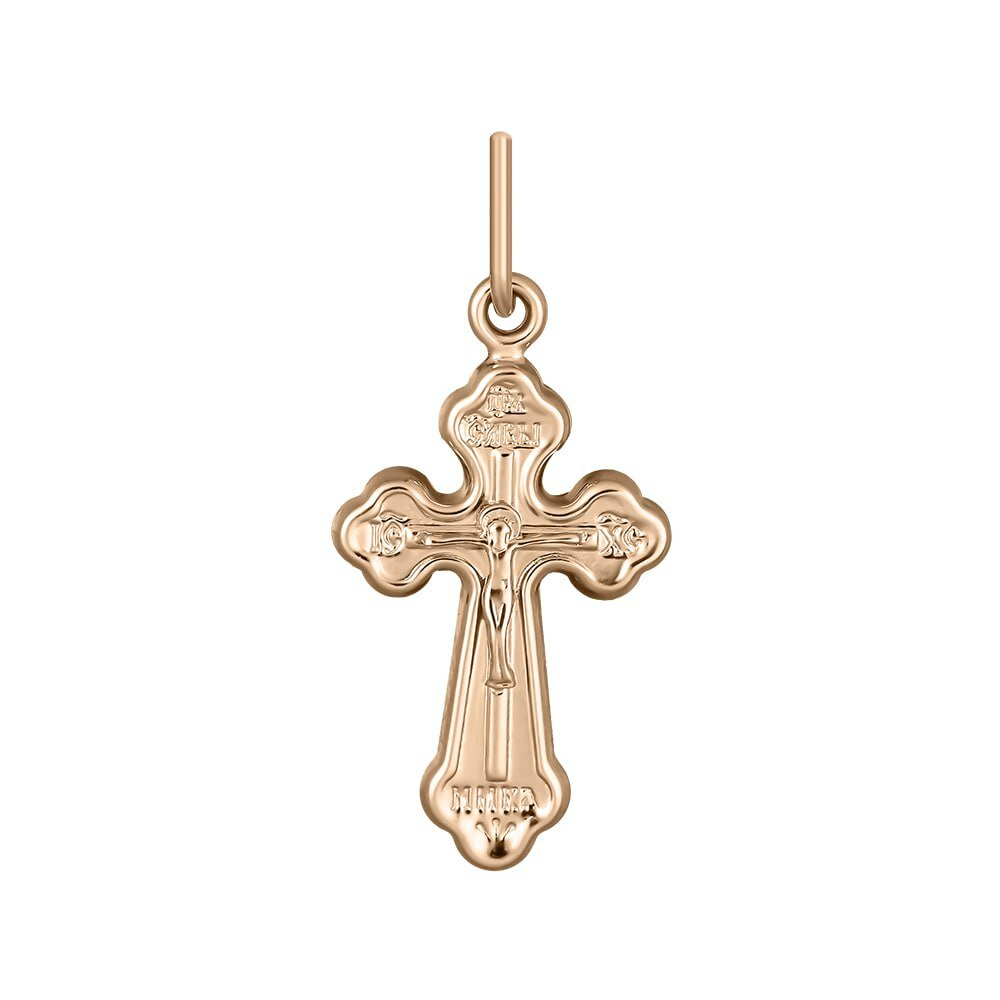 Подвеска, красное золото, 585 проба, гравировка