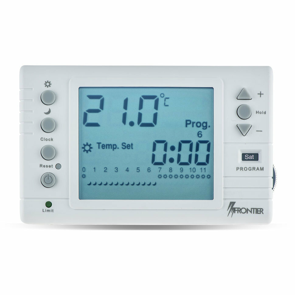 Терморегулятор с датчиком температуры программируемый для инфракрасного и электрического обогревателя, котла, кондиционера, настенный термостат, тип управления механический, режим обогрева воздуха