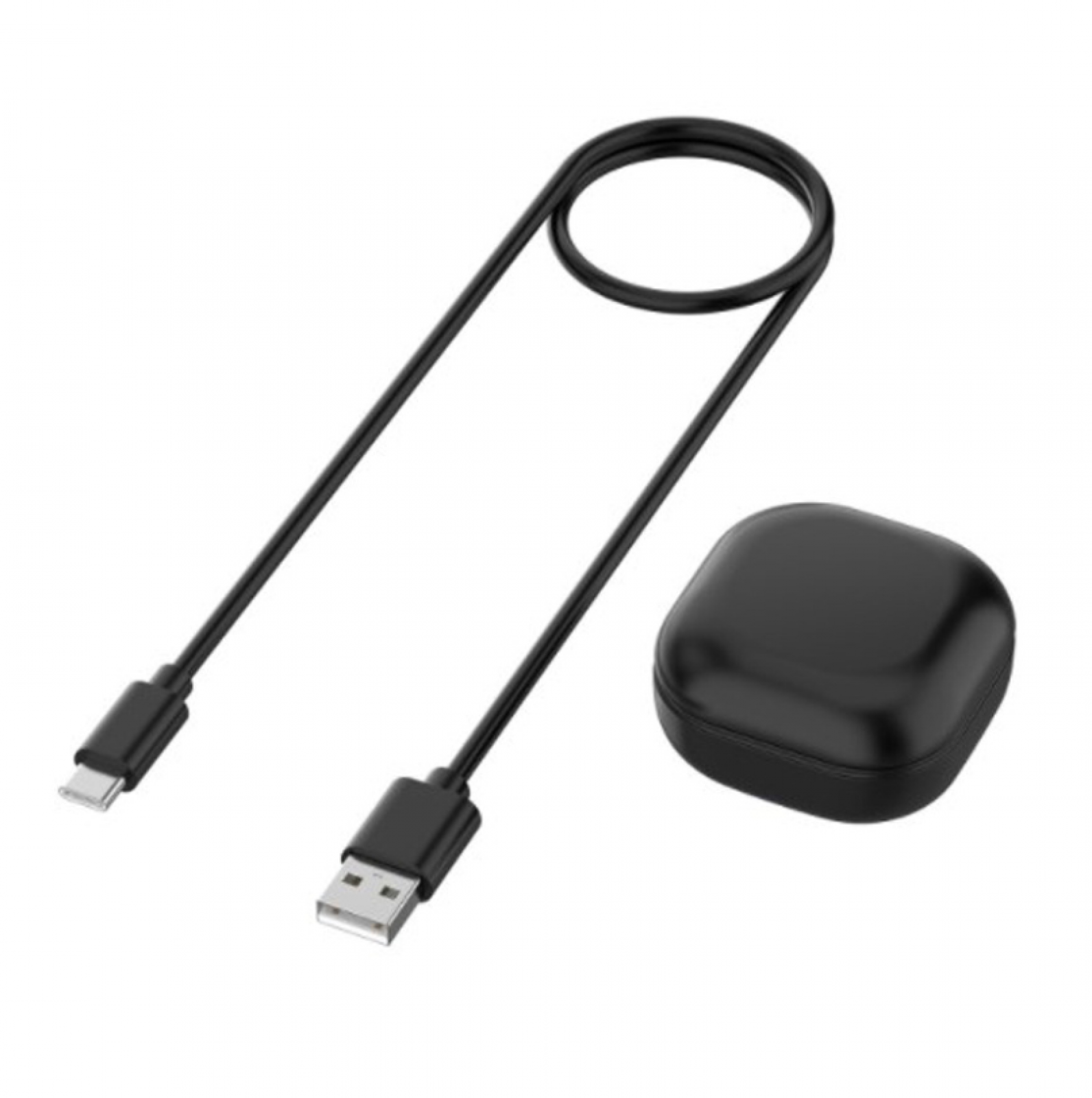 Зарядный чехол MyPads для Samsung Galaxy Buds Pro SM-R190 черный USB