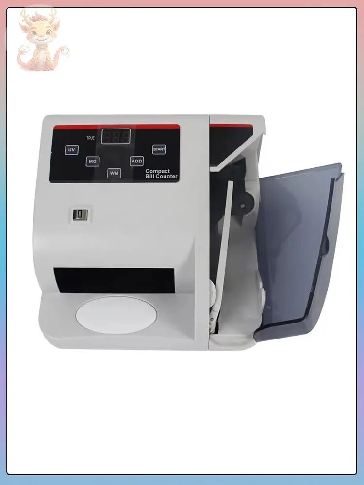 Портативный счетчик банкнот Compact Bill Counter с функцией детекции подлинности, для суммирования, и определения валюты
