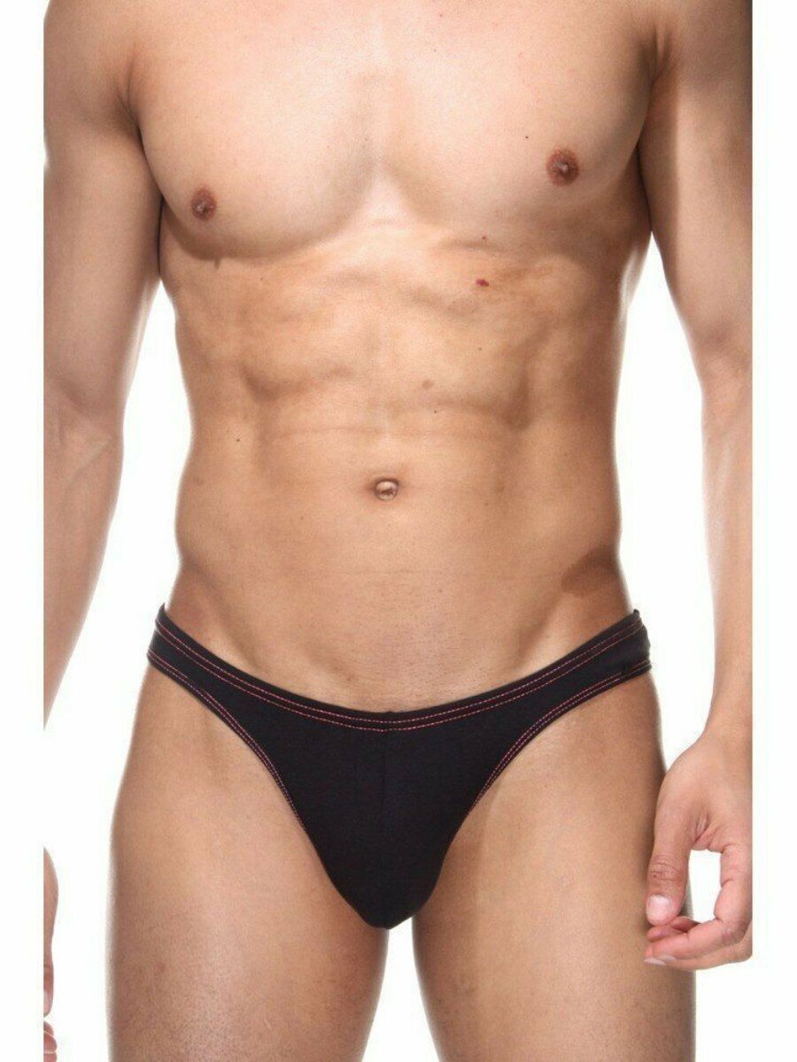 Трусы мужские тонги черные DARKZONE DZN6601 полиамид/эластан S (42)