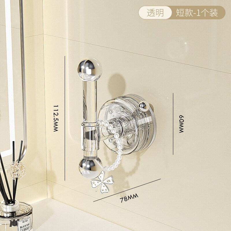 Крючок для повязки на голову с присоской, акриловая резинка для волос без сверления и эластичная полка для хранения в ванной, для умывания и в качестве ремешка на запястье.