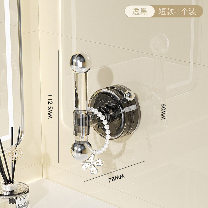 Крючок для повязки на голову с присоской, акриловая резинка для волос без сверления и эластичная полка для хранения в ванной, для умывания и в качестве ремешка на запястье.