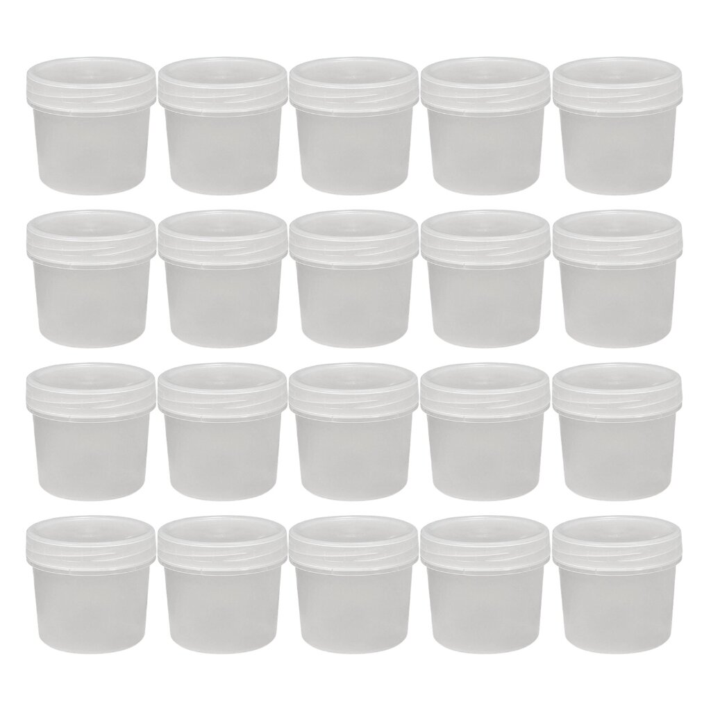 20 шт, упаковочная коробка для микроволновой печи с десертным пудингом-прозрачная крышка-260 мл