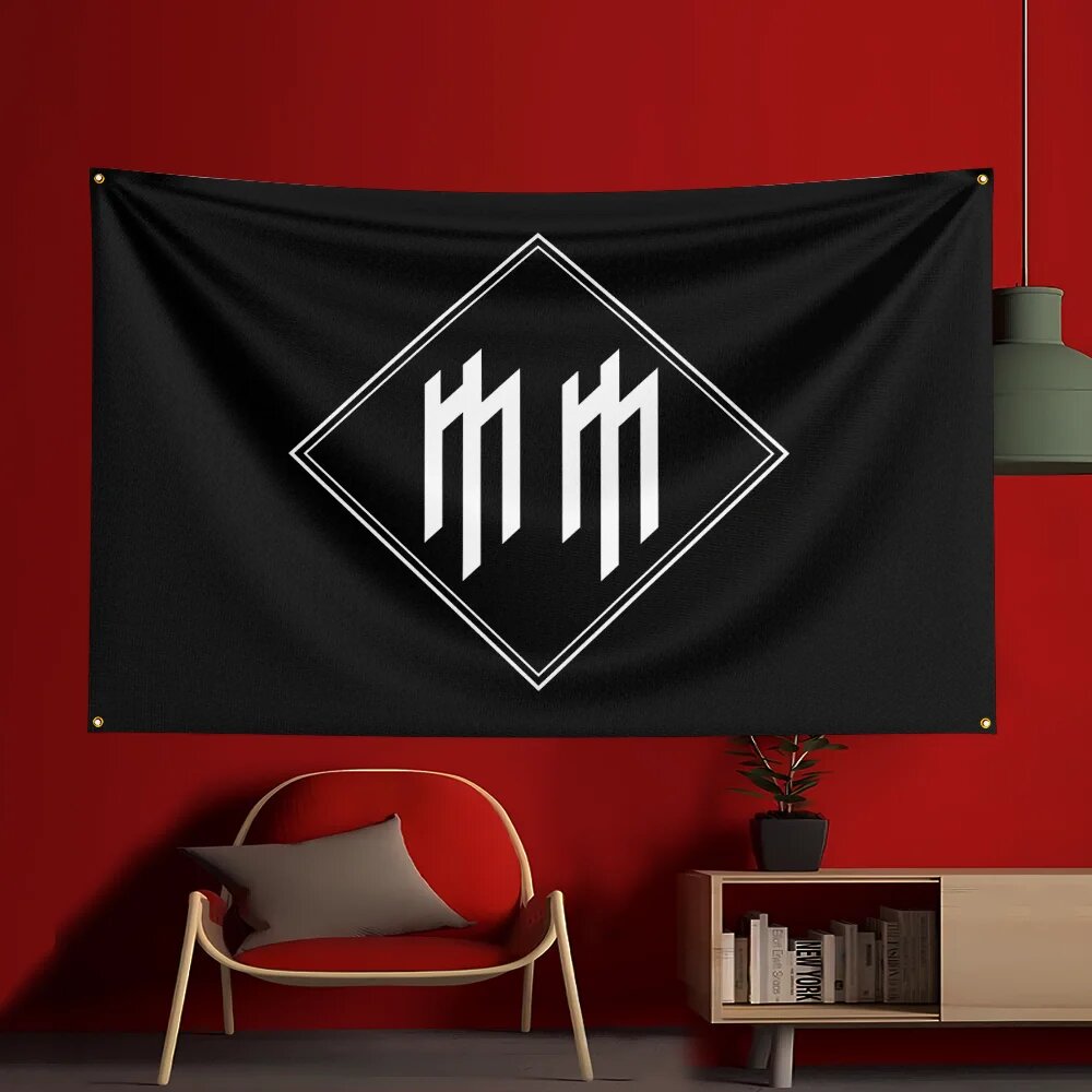 3x5 футов группа Мэрилин Мэнсон концертный флаг полиэстер печатные флаги баннер гобелен для комнаты декор гаража концертный флаг