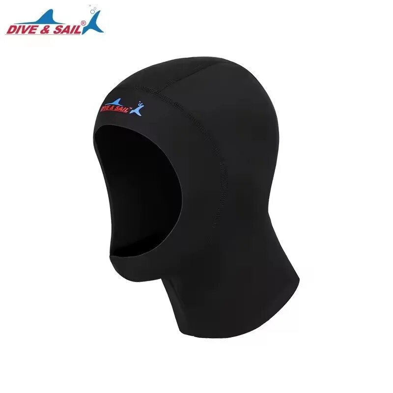 Неопреновая шапка для дайвинга Dive & Sail, XL, черная