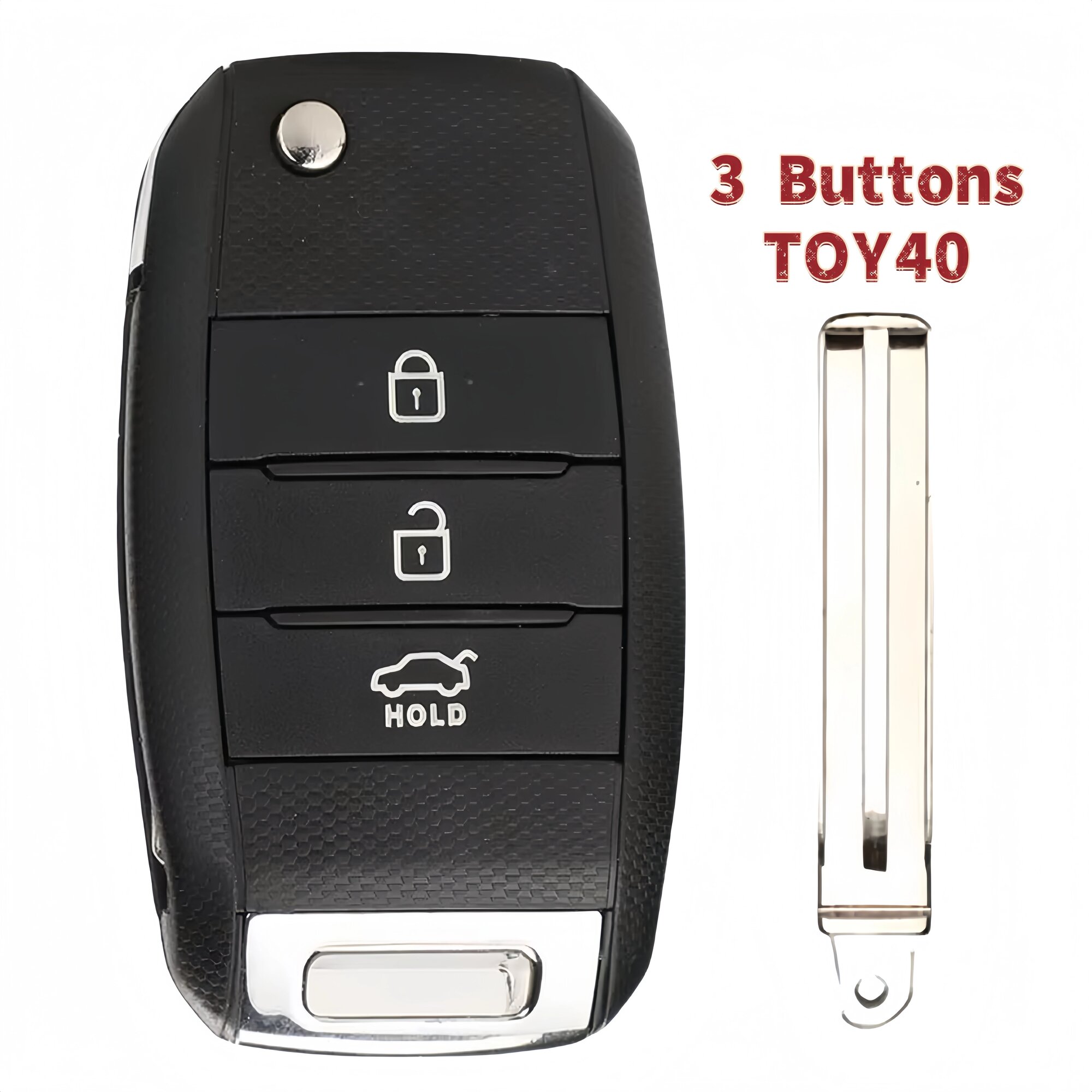 XJMYNB 2/3/4 BTN флип-чехол для дистанционного ключа складной для Kia Carens Cerato Forte K2 K3 K5 Rio 3 Soul 2017 Sorento Optima Sportage