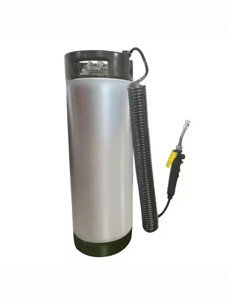 Корнелиус-кег, 19 литров, с крышкой-распылителем под давлением, оснащенный клапаном Шрейдера для использования в автомобиле (без защитной пленки)