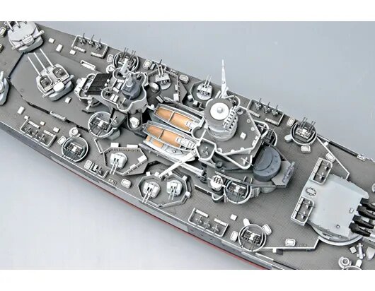 Сборная модель французского линкора Ришелье 1/350, без клея, Вторая мировая война, ABS пластик — фото 1