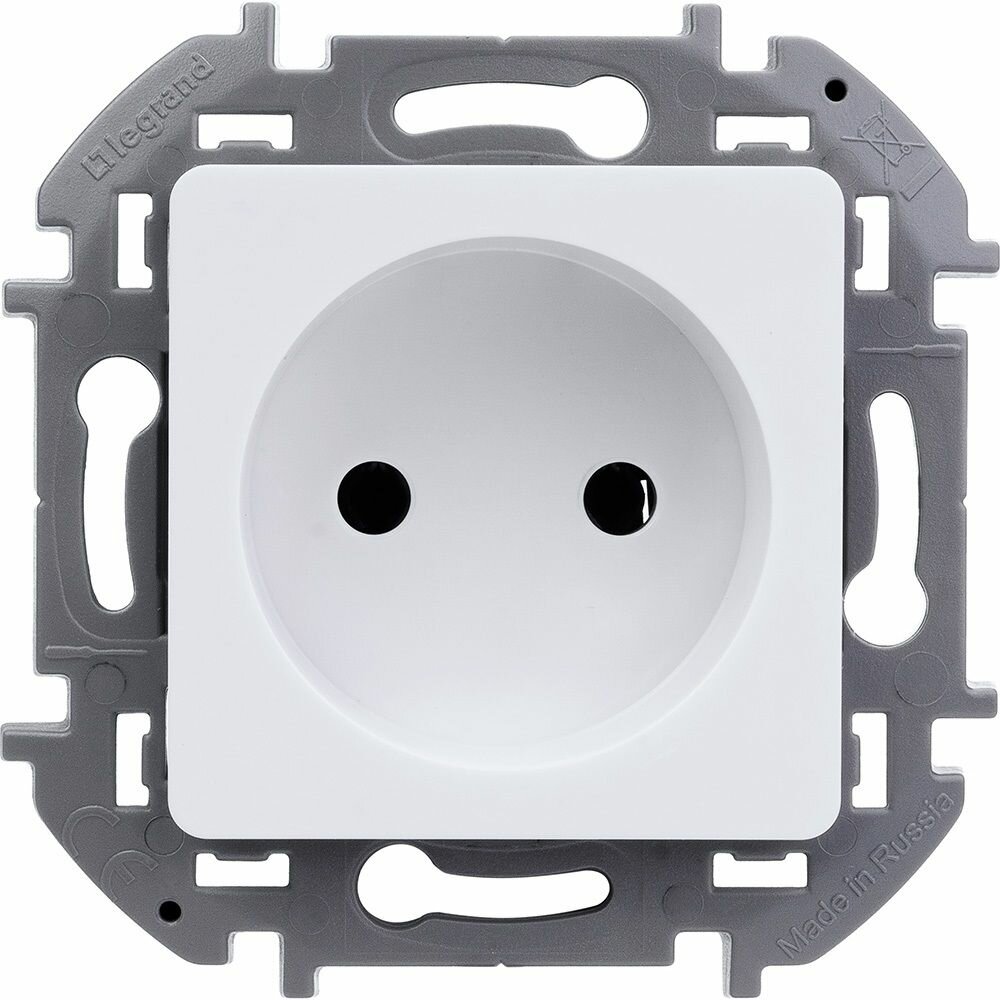 Механизм розетки Legrand Inspiria СП 1-м, белый, 16А 250В IP20 2P (673710)