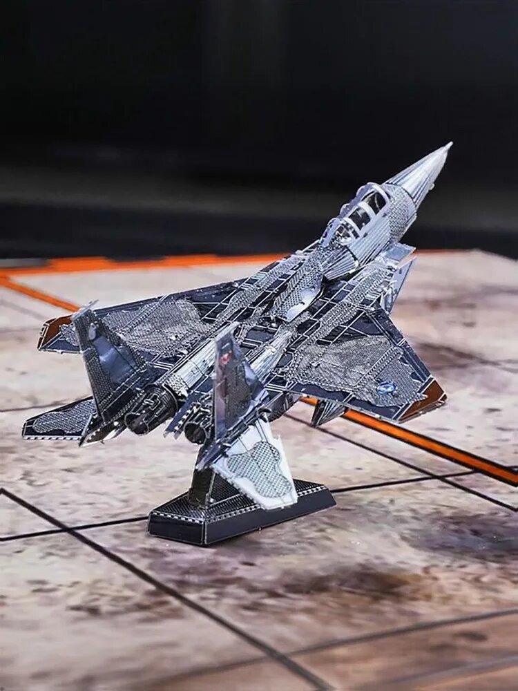 Истребитель F - 15 / подарок мужчине на день рождения 3D металлические головоломки DIY Взрослые игрушки