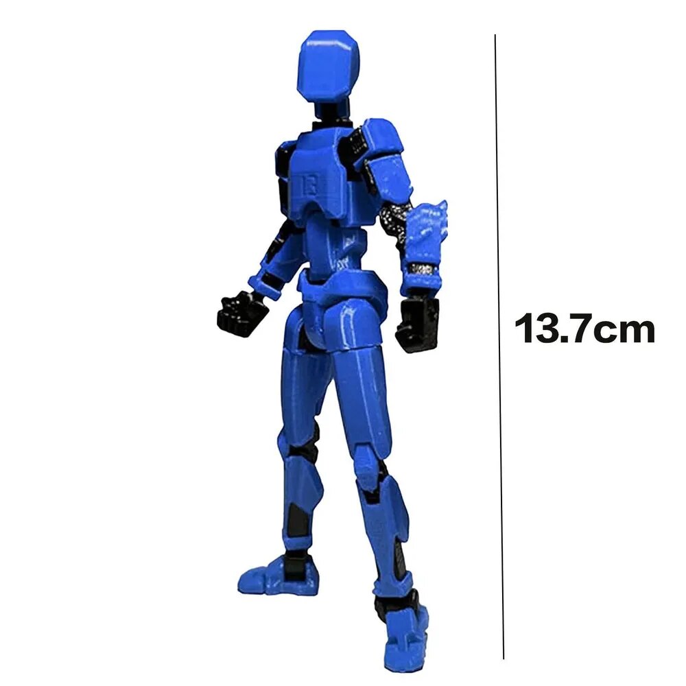 Фигурка Titan 13 Air Bound, многосуставная, подвижная, 3D печать, шарнирный робот Lucky 13, черный, 1 шт.