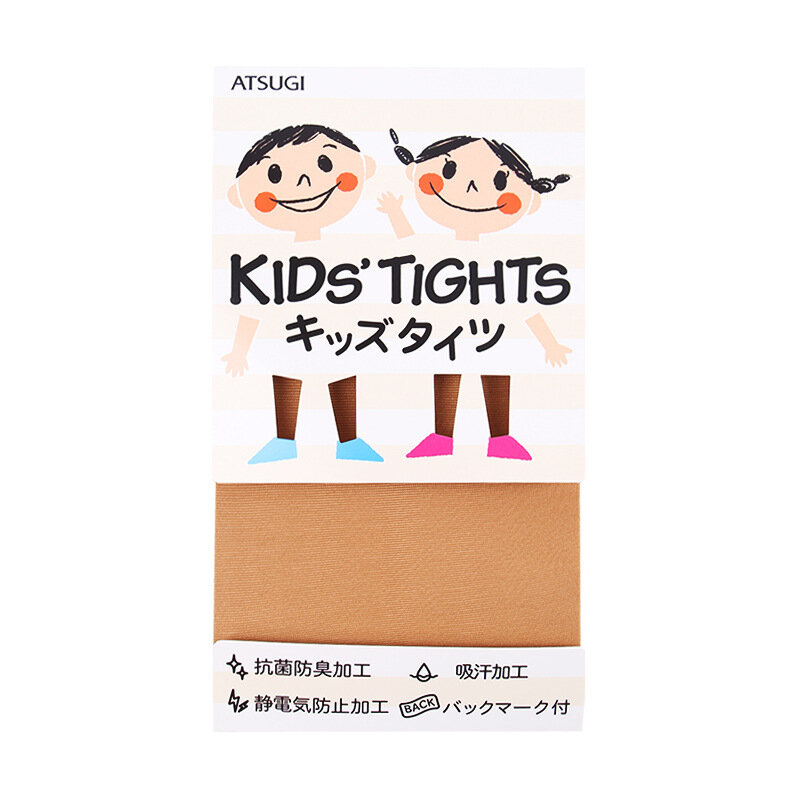 ATSUGI/Atsugi Японские импортные детские колготки для весны и осени, белые танцевальные колготки, удобные и впитывающие пот.