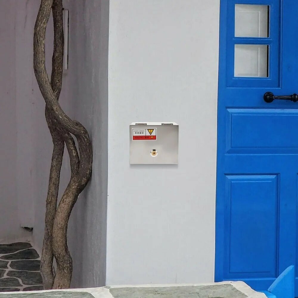 Электрический Корпус С Замком, Нержавеющая Сталь, Водонепроницаемый, Против Кратковременного Замыкания, Для Уличных Зарядных Станций, 1 Штука