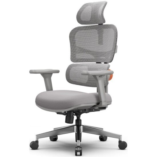 Кресло руководителя Foxgear NETZ модель XO - office edition, серый