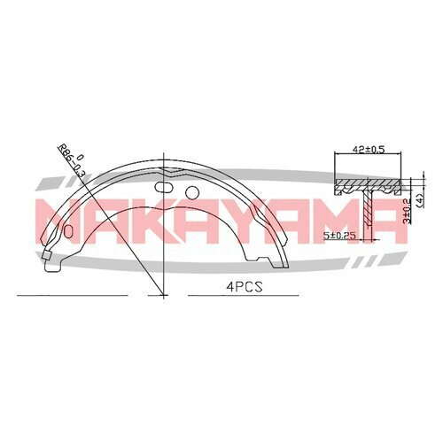 Колодки тормозные Nakayama HS7259NY