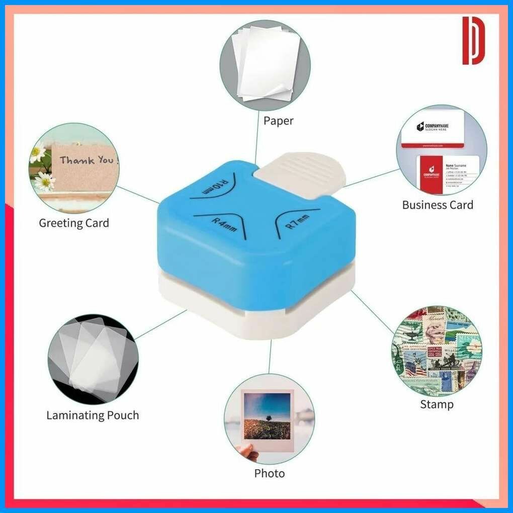 Обрезчик (скруглитель) углов, триммер для бумаги, R4/R7/R10, для визитных карточек, поздравительных открыток, фотографий