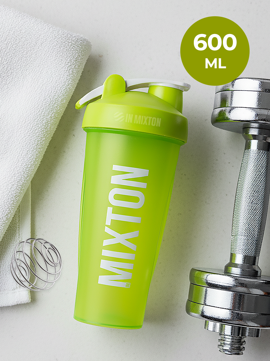 Шейкер для протеина и коктейлей спортивный inMixton 600 мл Салатовый