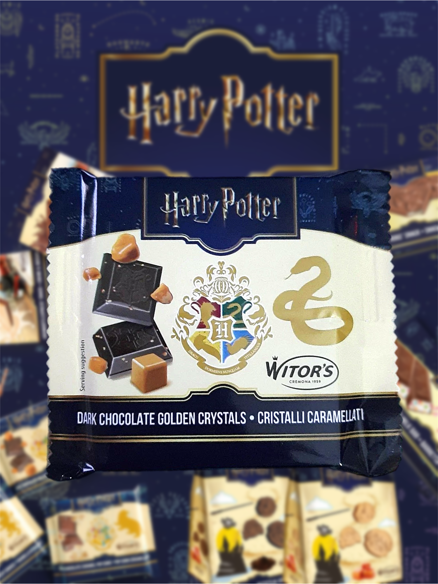 Witor's Harry Potter Dark Choc&Caramel \Виторс Гарри Поттер Темный шоколад&Карамель, 40г (Италия)