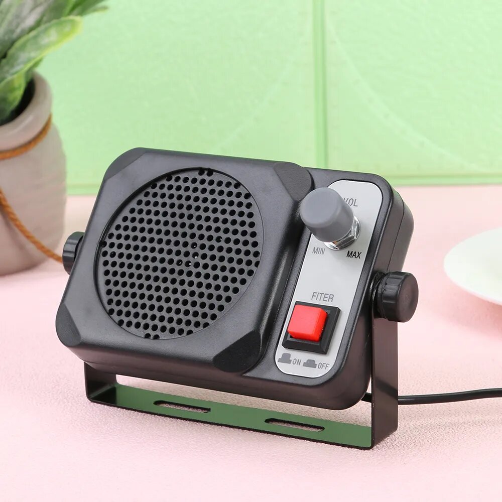 Внешний громкоговоритель TS-650S для рации: регулятор громкости + магнитное крепление