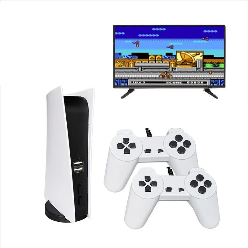 Игровая приставка Game Station S GS5, комплект с двумя геймпадами и блоком питания, retro — фото 1